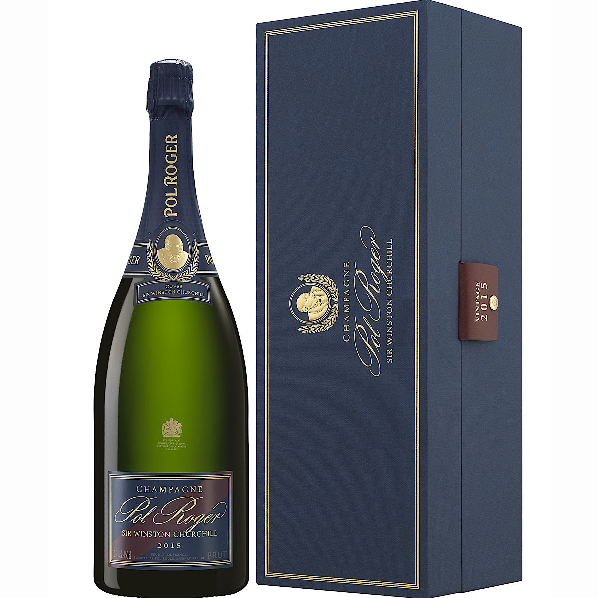 Pol Roger Cuvée Sir Winston Churchill Champagne 2015 Gift Box Magnum 1 ...